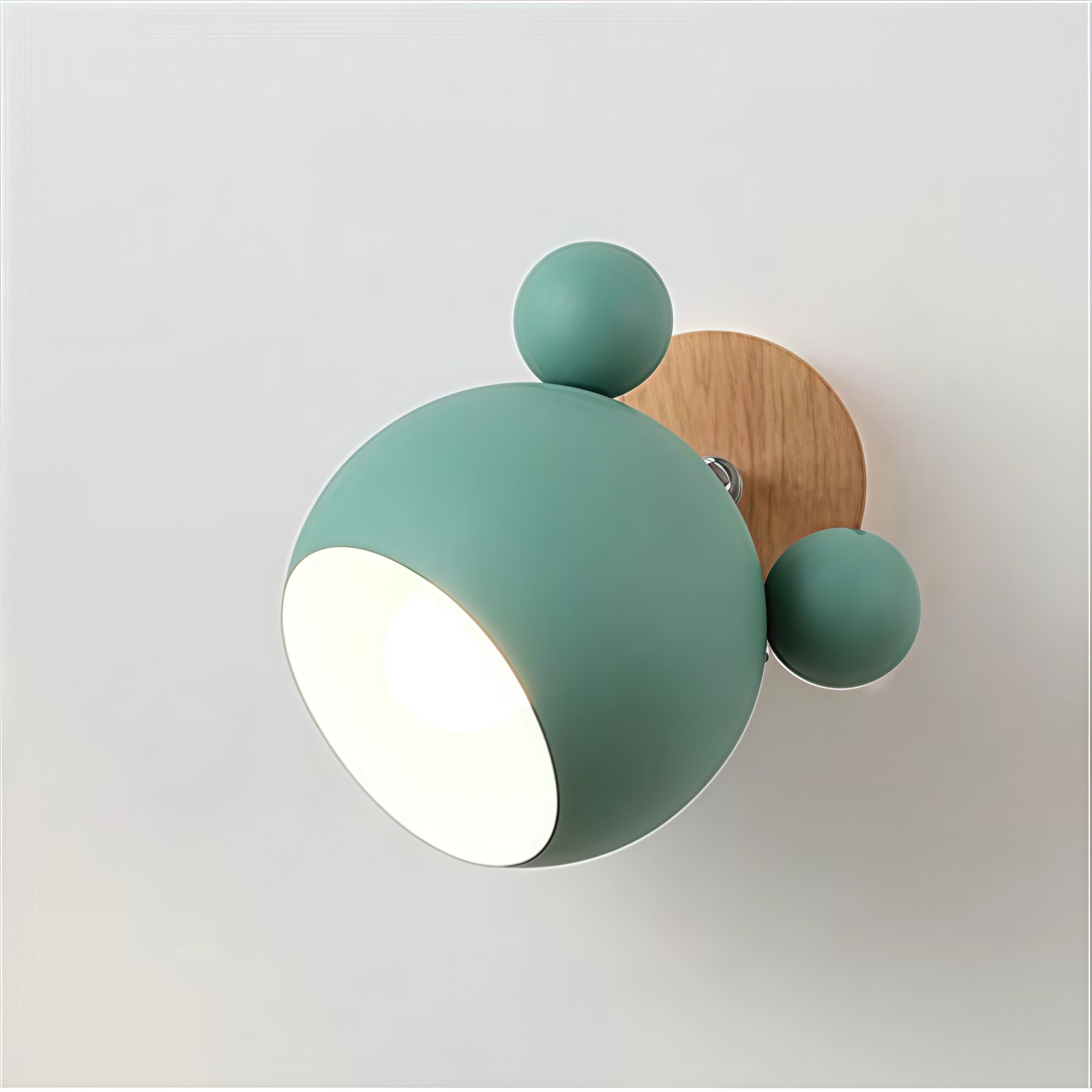 Cветильник Детский Настенный , Бра Поворотный Настенный детский светильник Mickey, зелёный