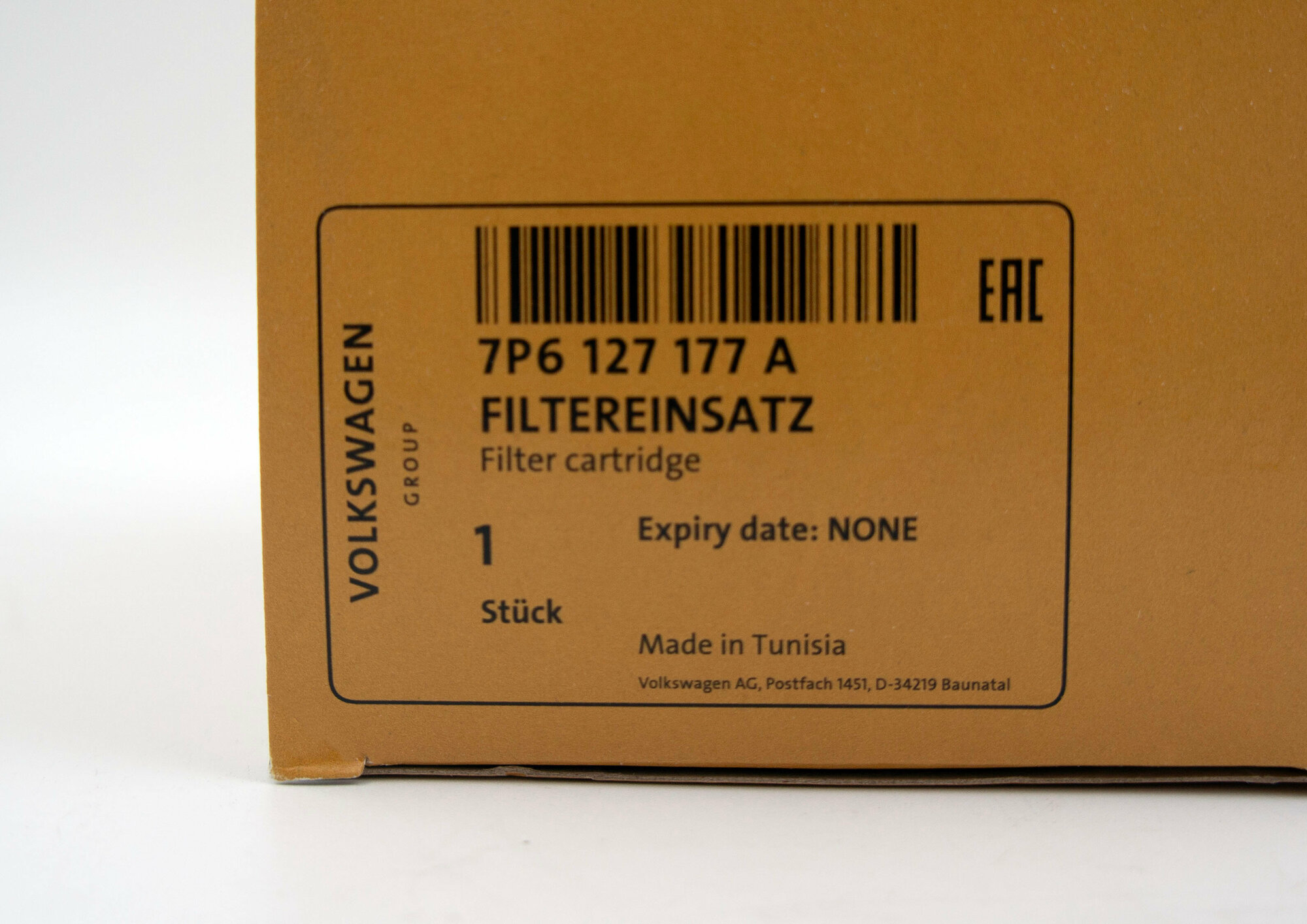 Арт. Euro: 7P6127177A/Арт. Rus: 7P6127177A/VAG/Фильтр топливный/Filter Element