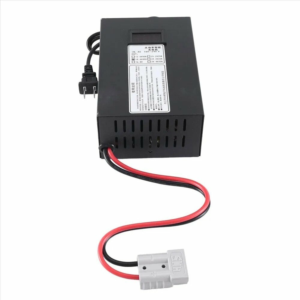 14,6 В 40 А Lifepo4 Lipo Lithium 4S Батарея Свинцово-кислотное быстрое зарядное устройство ЖК-дисплей-вилка европейского стандарта