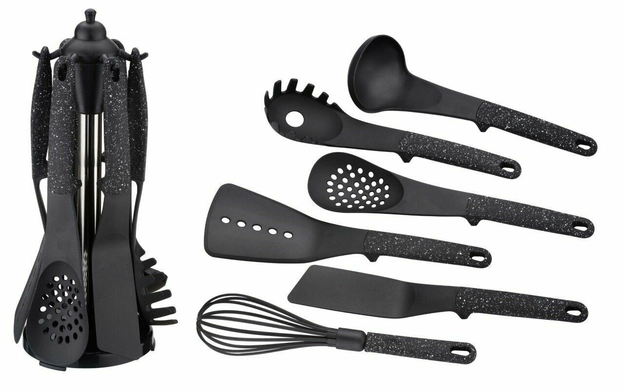 Набор кухонных принадлежностей Royal Chef, 7 предметов, черный