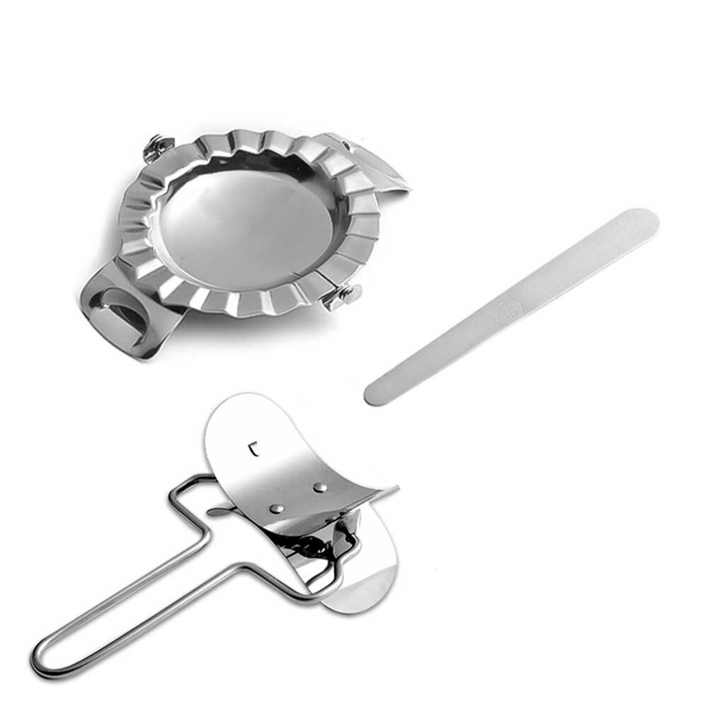 3ШТ. Форма для пельменей, пресс для теста из нержавеющей стали, для пирогов, равиоли, потстикеров, кухонные принадлежности