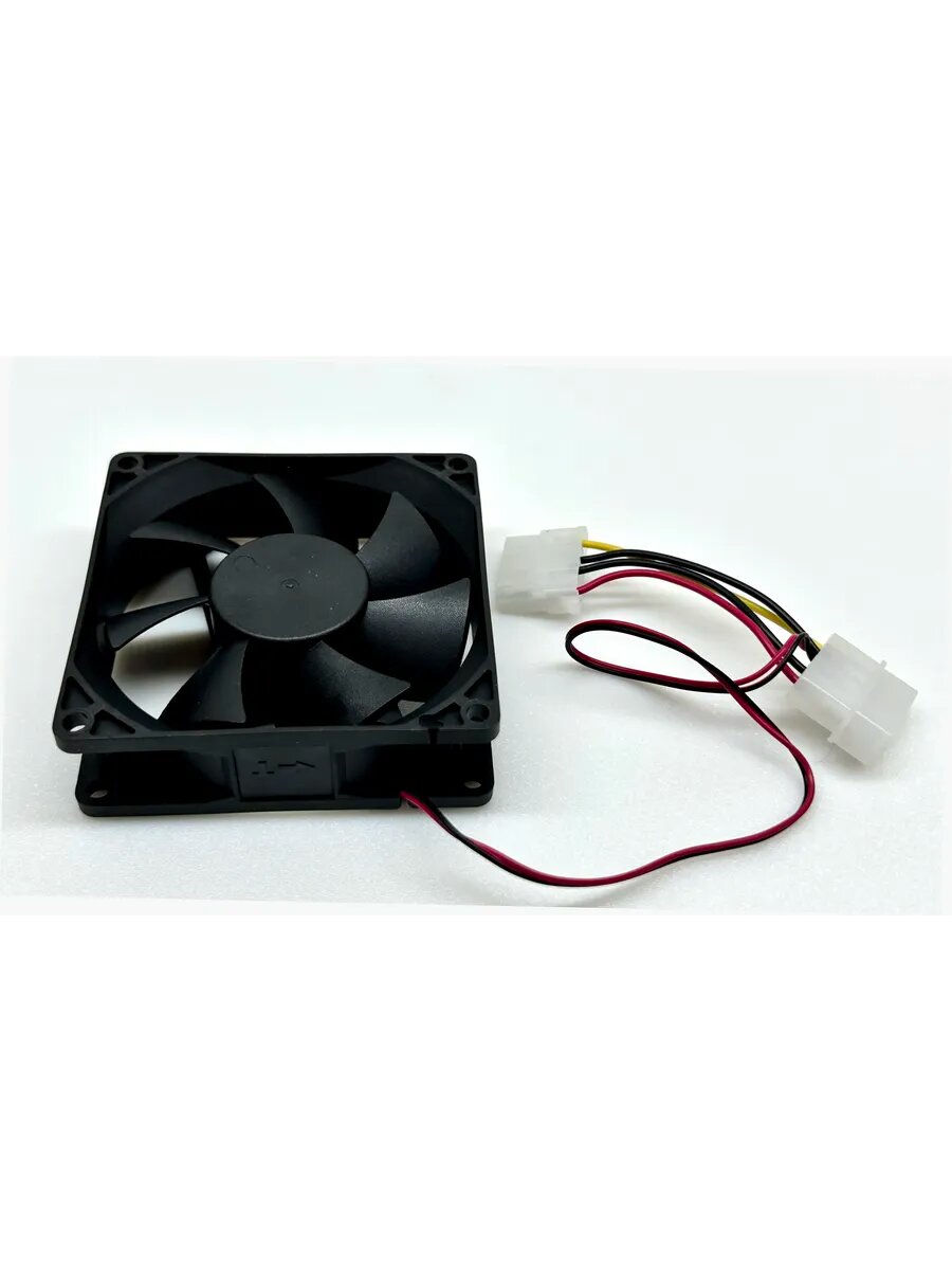 Вентилятор 80x80х25 mm. 12V, 2 molex 4 pin, 2 штуки
