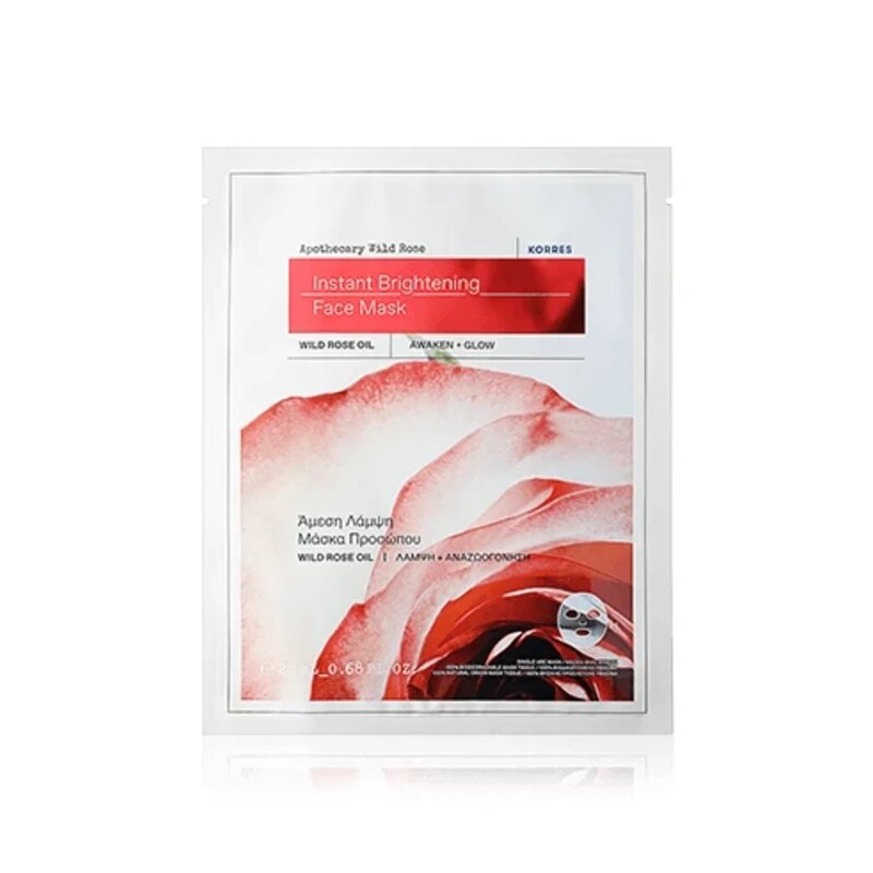 Крем-маска KORRES Apothecary Wild Rose Instant увлажняющая 20 мл для лица
