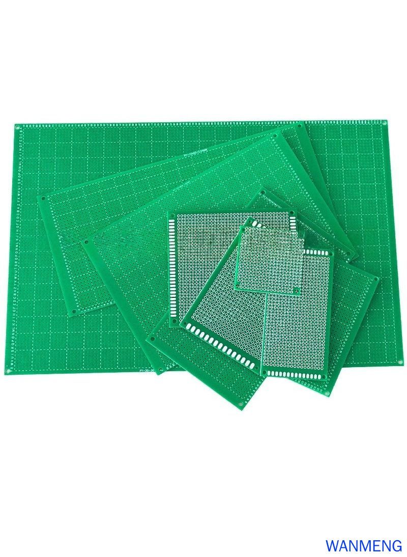 Комплект 6 шт печатных макетных плат 2x8, 3х7, 4х6, 5х7, 6x8, 7х9 см для электронных модулей