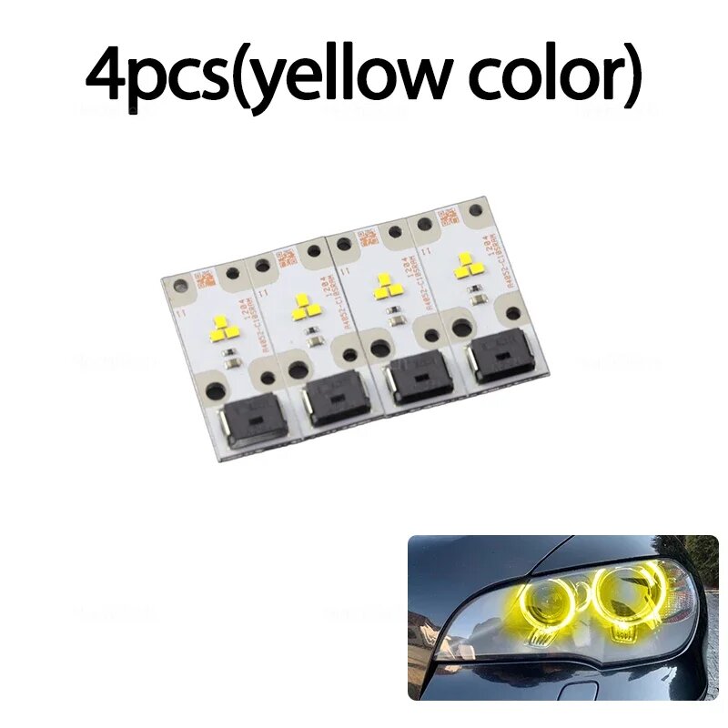 Суперяркие Желтые ДХО Для Фар Автомобиля С LED-вставками Angel Eyes Для BMW X5 E70 LCI 2011-2013, Номер Детали 63117263051