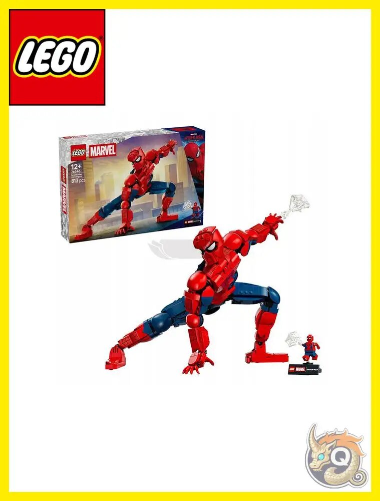 LEGO 76346 Spider Man: Фигурка Человека-паука, набор кубиков 12
