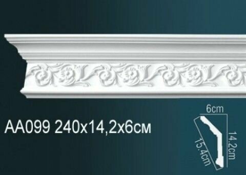 Карниз из полиуретана Perfect AA 099 (142*60*2400мм)