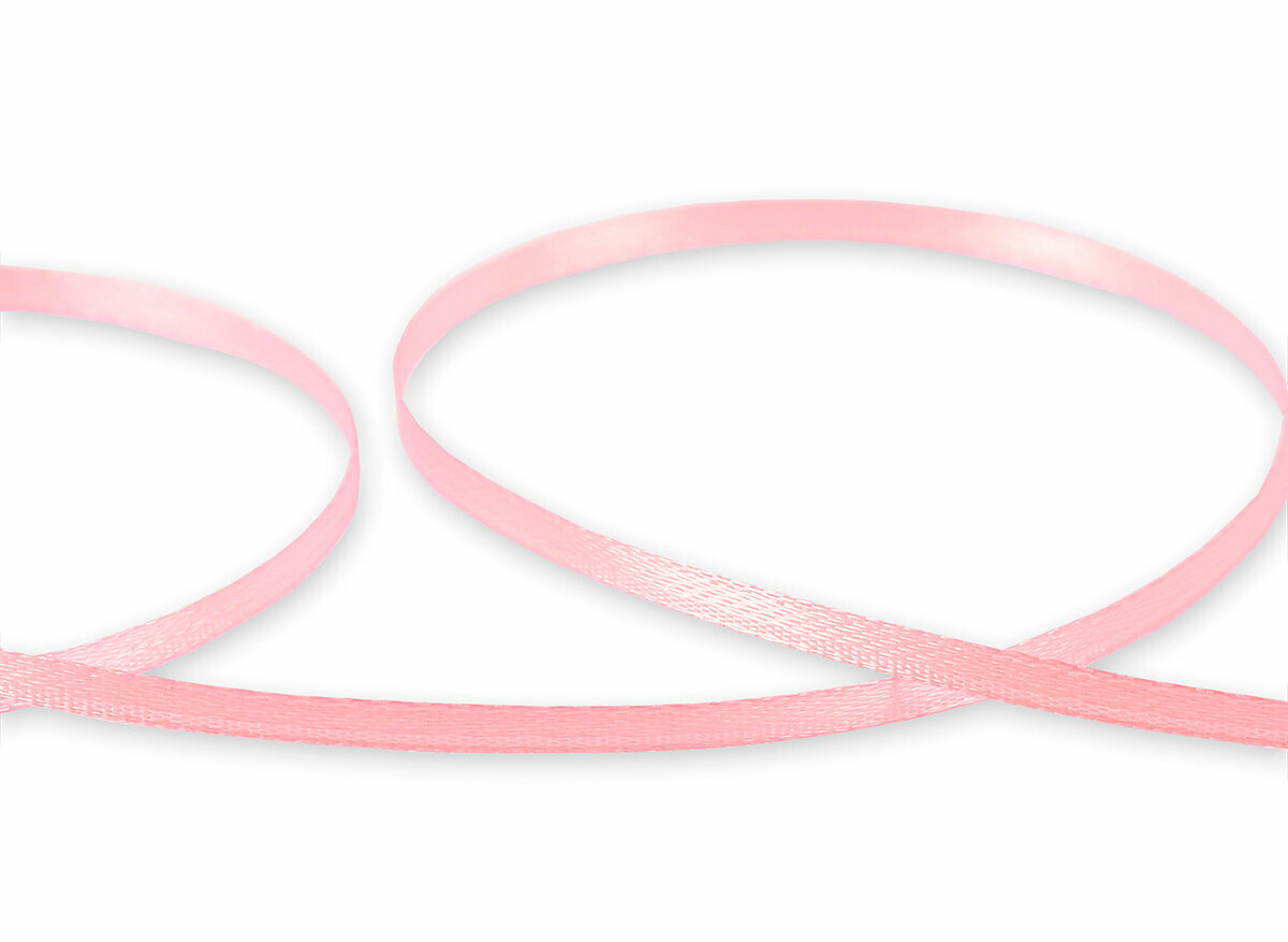 Лента атласная 3 мм (1/8 ") Gamma AL-3P двухстор. 91.4 м №066 розовый