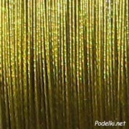 Ланка (ювелирный тросик) DZ-15 золотой цвет, диаметр 0.3 мм, цена за 10 м.