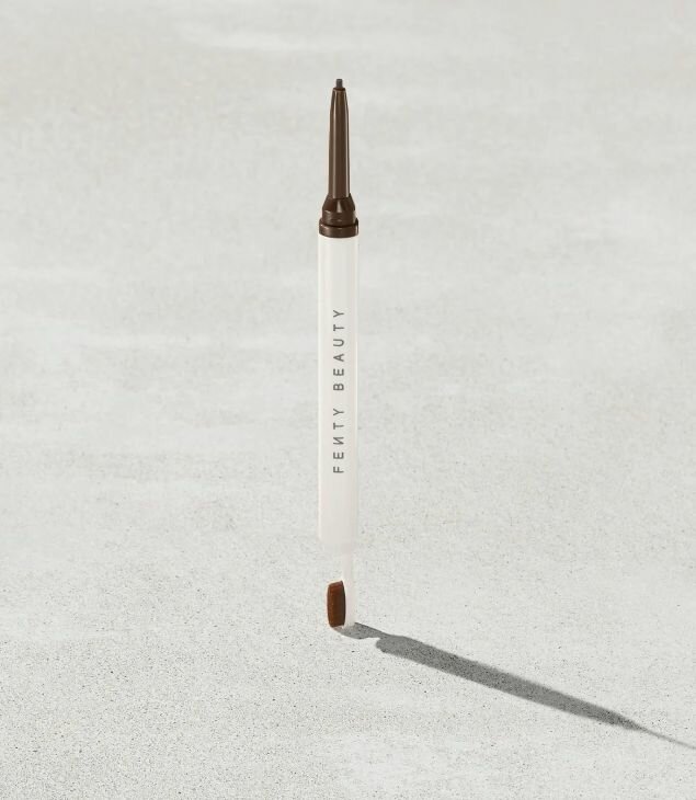 Карандаш и стайлер для бровей Fenty Beauty Brow MVP Ultra Fine, Black-brown