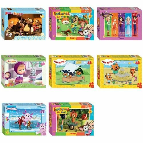 Пазлы 80 деталей. Мультгерои-1 (Мельница/АО "СТС", в ассорт.) 77190, (Степ Пазл)