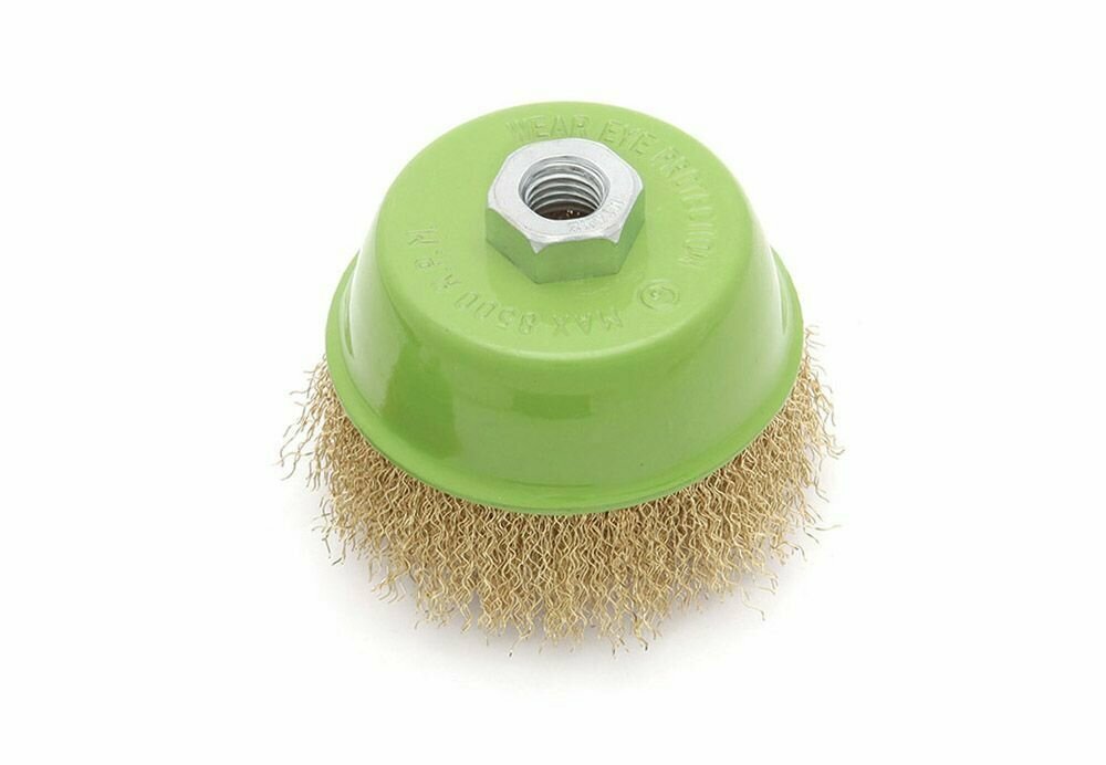 Щетка по металлу для УШМ проволочная чашка 125 мм/М14