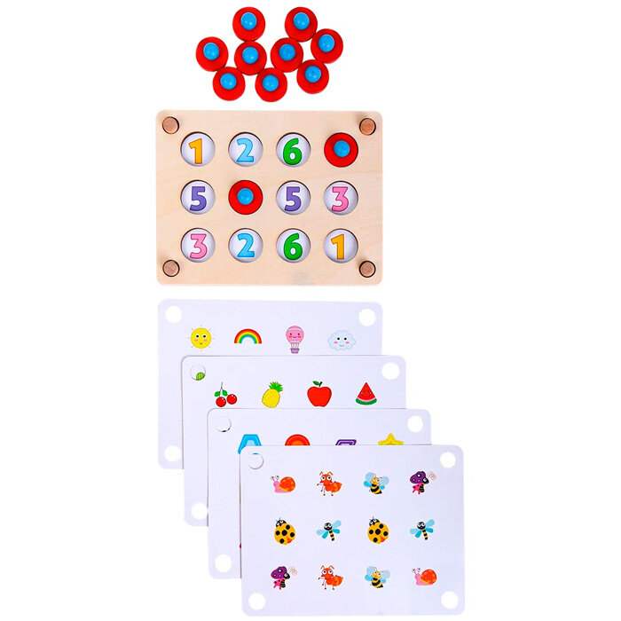 Деревянная Игра Мемори 18,5*3*13,5см ИД-5118