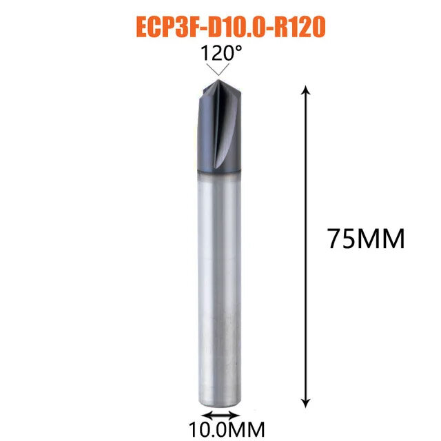 Dreanique фреза для снятия фаски по металлу (10х75 120° TiAlN) ECP3F-D10.0-R120 39801