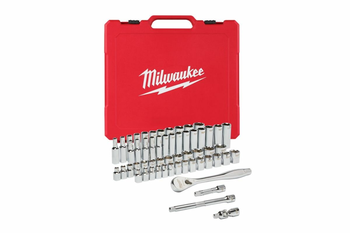 Набор торцевых головок Milwaukee 4932464946, 56 предм, красный