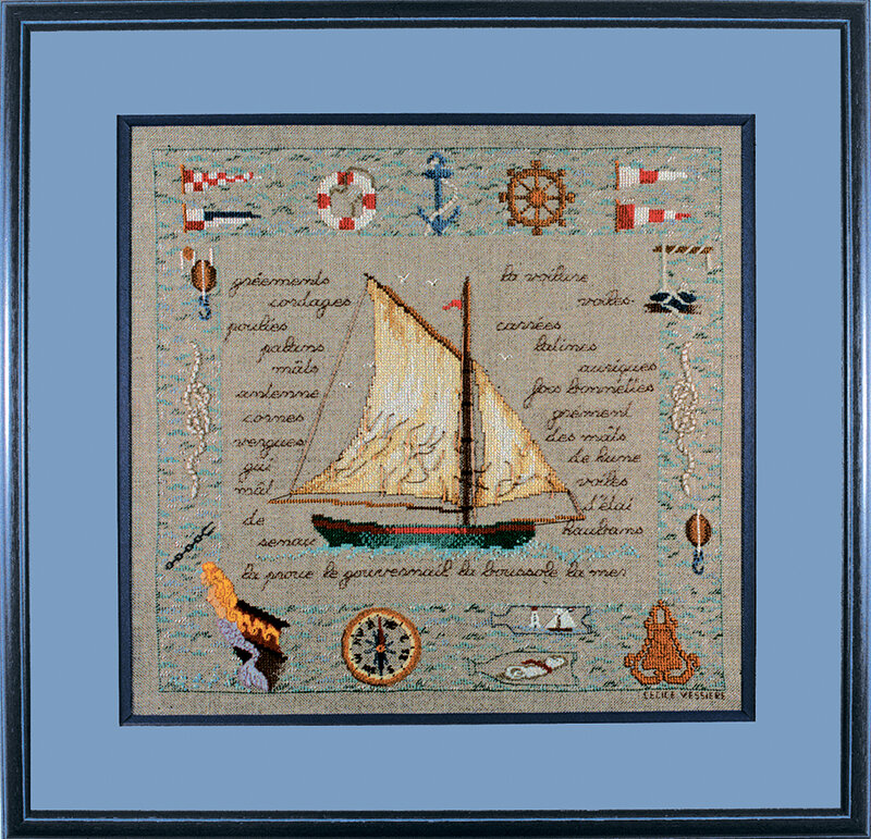 Набор для вышивания Le Bonheur des Dames "Voiles Au Vent", Поднять парус 1130