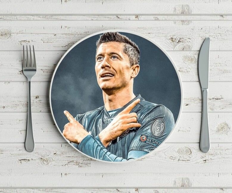 Тарелка Роберт Левандовский, Robert Lewandowski №4