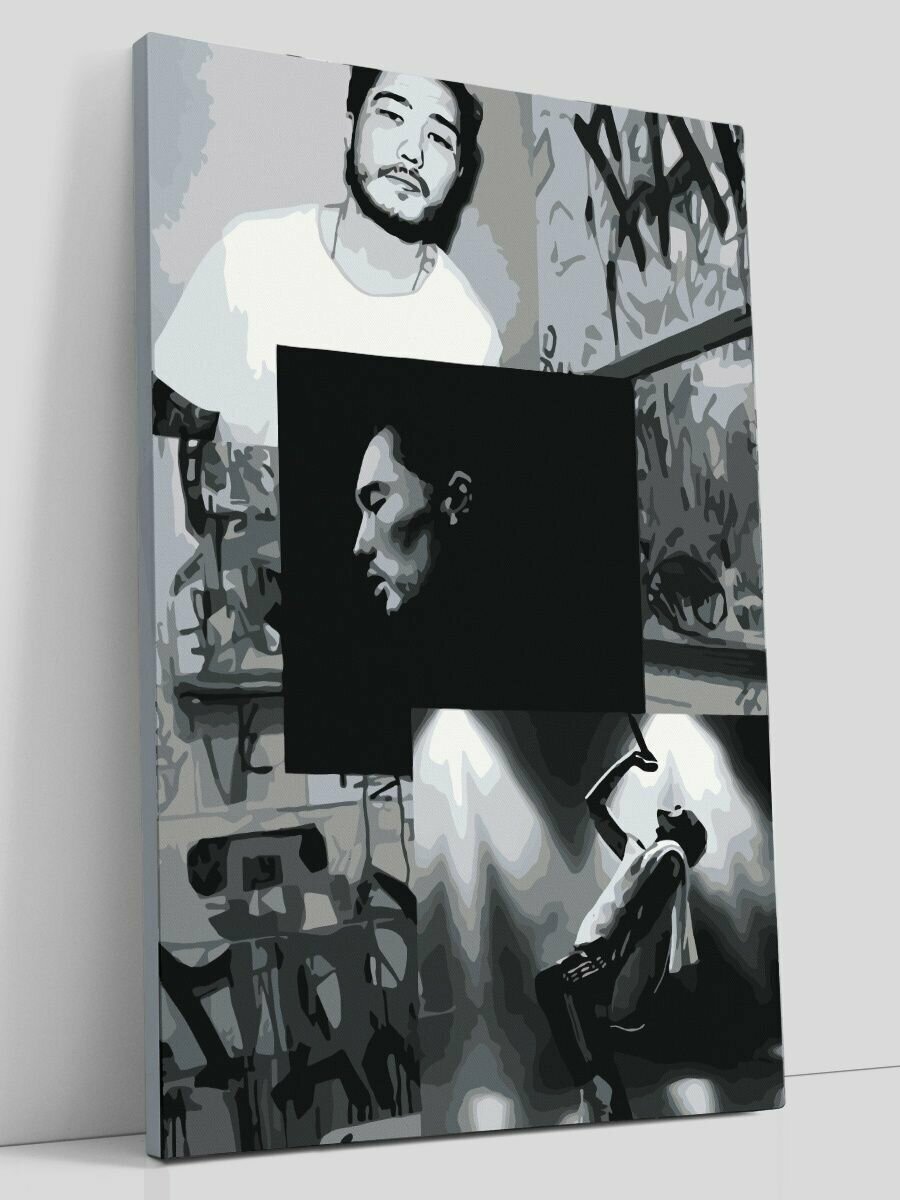 Картина по номерам на холсте с подрамником, "Скриптонит", 40х60 см