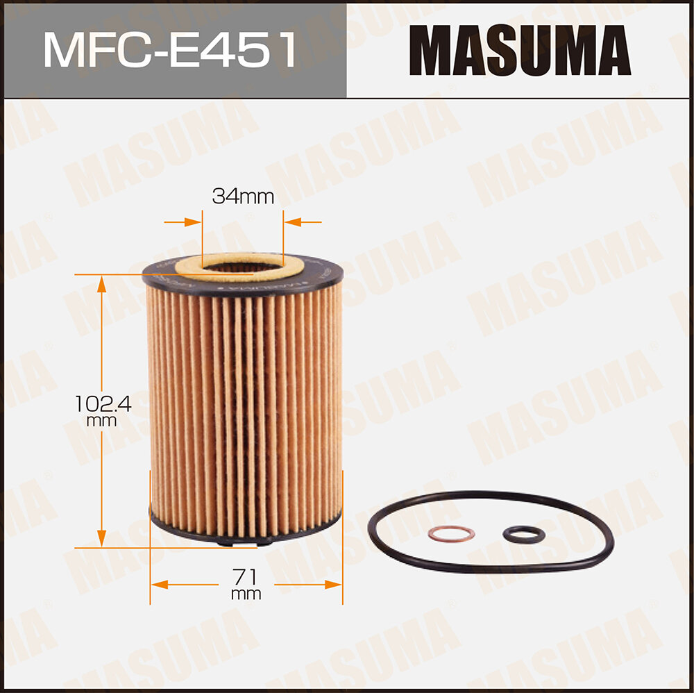 Фильтр масляный BMW X5 (E53) 01-05, 5 (E60) 03-05, 7 (E65/66) 01-05, 4,5i-4,8i Masuma