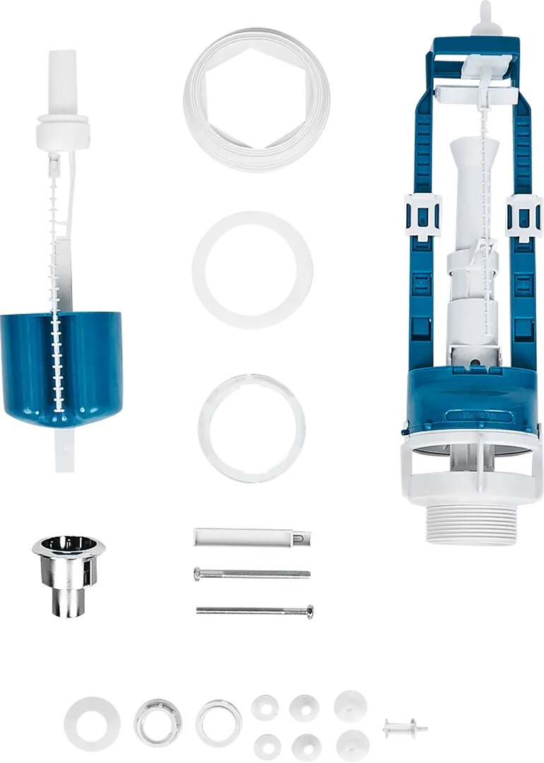 Арматура универсальная с нижним подводом WC АБ-63.3 хромированная кнопка