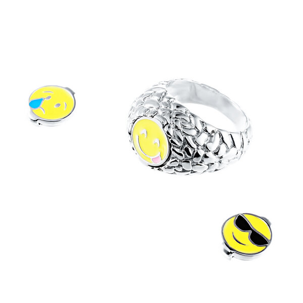 Кольцо ELEMENT47, серебро, 925 проба, эмаль