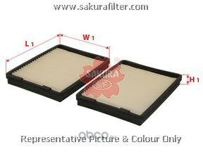 Фильтр салонный (компл.2шт.) bmw e39 sakura ca3001s для BMW E39