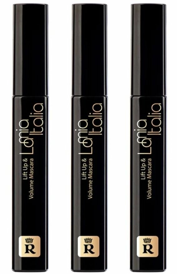 Relouis Тушь для ресниц Lift Up & Volume Mascara La Mia Italia, 10 г, 3 шт