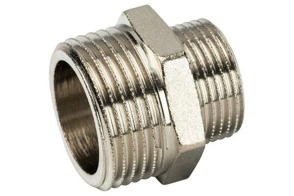 Ниппель переходной 1/2" x 3/8" НР никель TIM SM028N/ZSr.161.020304