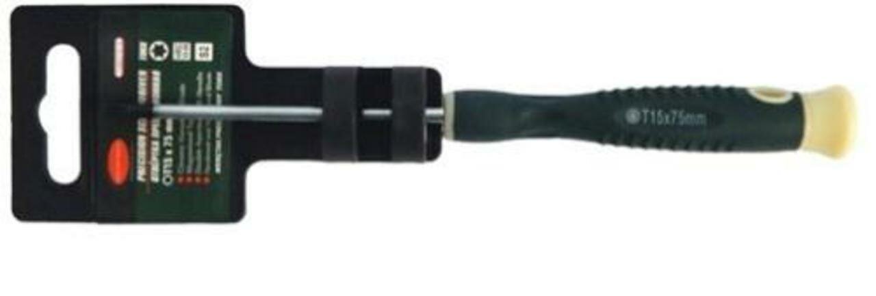 Отвертка TORX Т15х75мм ювелирная ROCKFORCE