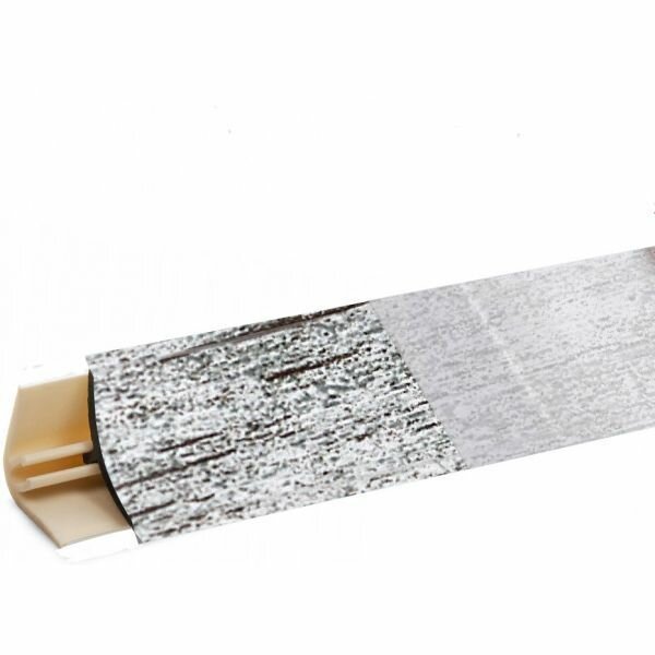 Плинтус для столешницы Korner LB15 с кабель-каналом мягкий край 15х15x3000 мм ПВХ, Сосна винтажная