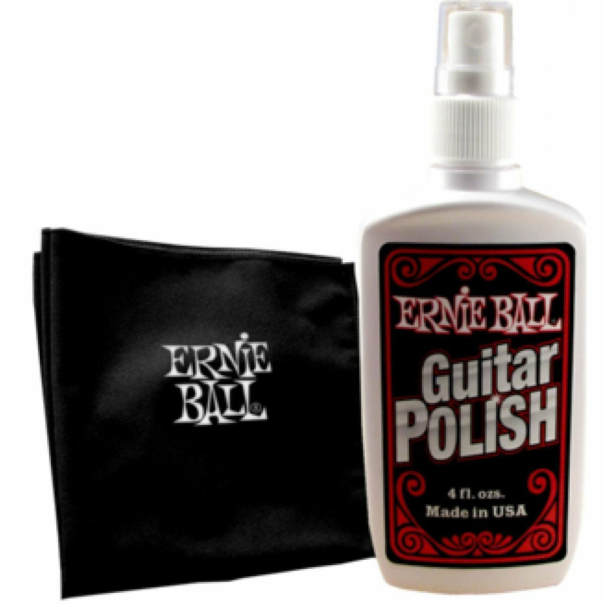 Полироль для гитары Ernie Ball флакон спрей с салфеткой (P04222)