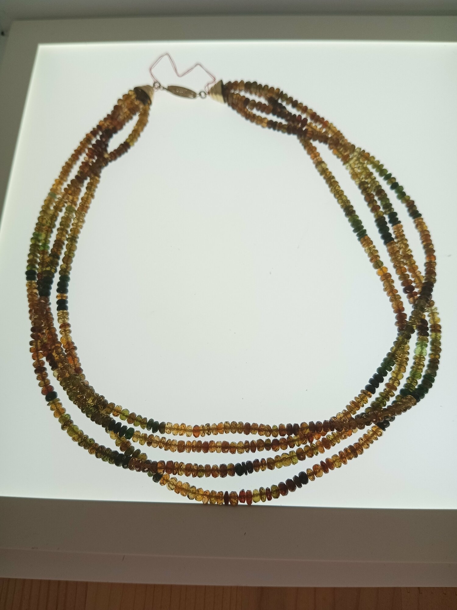 Колье Берег солнца, турмалин