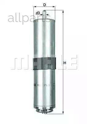 MAHLE KL763D фильтр топливный