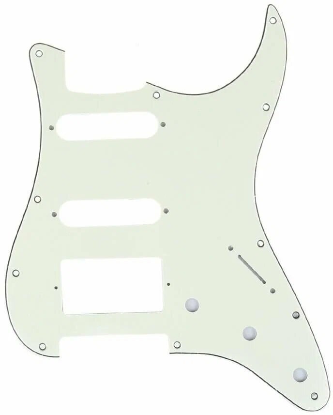 Панель для оригинального Fender Stratocaster HSS US, Musiclily MX1382IV, трехслойная, слоновая кость