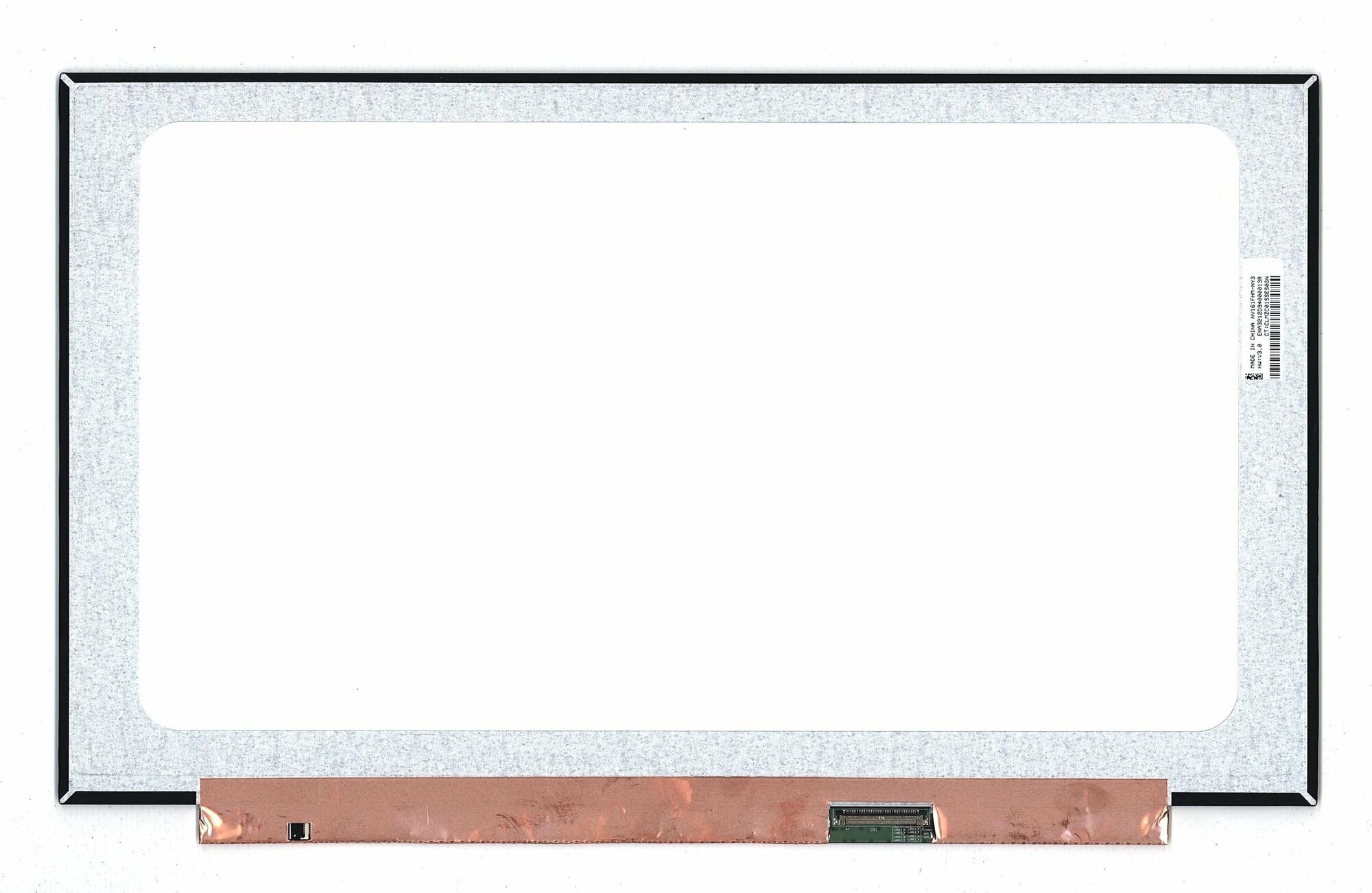 Матрица 16.1", 1920x1080, LED, 40 pins EDP, SLIM, без креплений, Матовая, IPS, 144Hz, sRGB 100%, P/N: NV161FHM-NY3