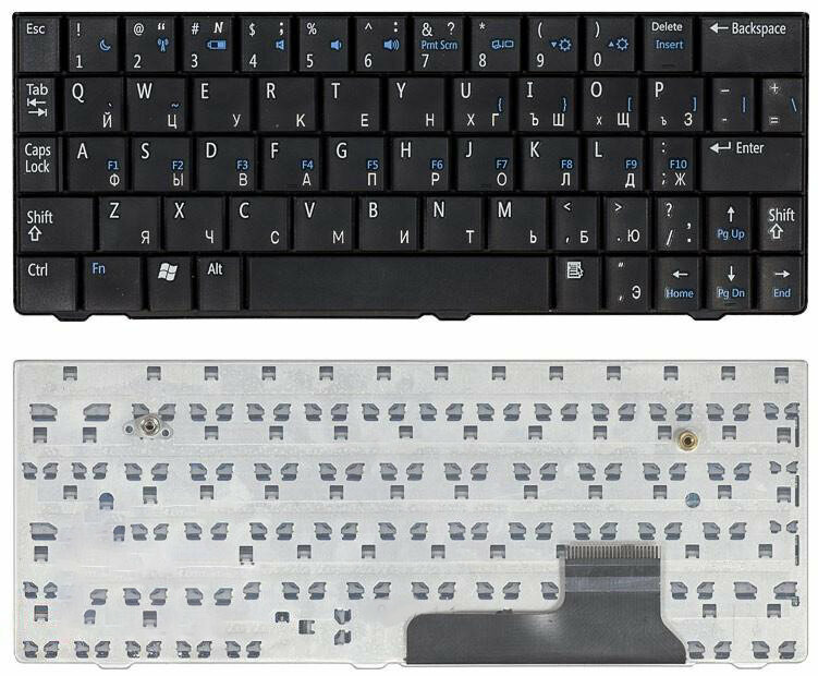 Клавиатура для ноутбука Dell Inspiron mini 9 черная