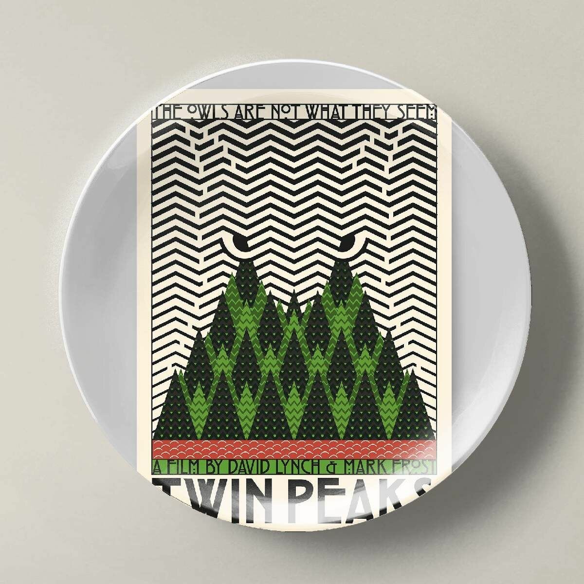 Декоративная тарелка с подвесом Диаметр: 200мм Twin Peaks