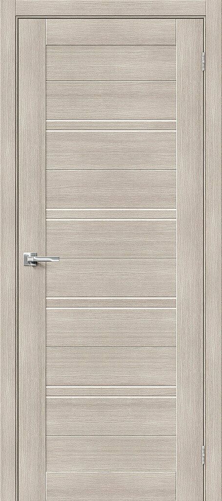 Дверь Браво-28 / Цвет Cappuccino Melinga / Стекло Magic Fog / Двери Браво