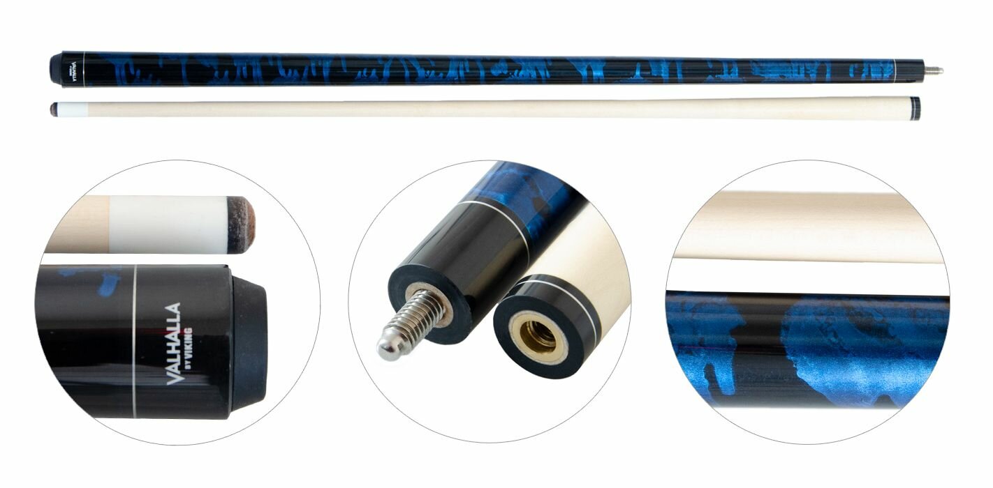 VIKING Кий для пула 2-pc "Viking Valhalla VA211" (синий)