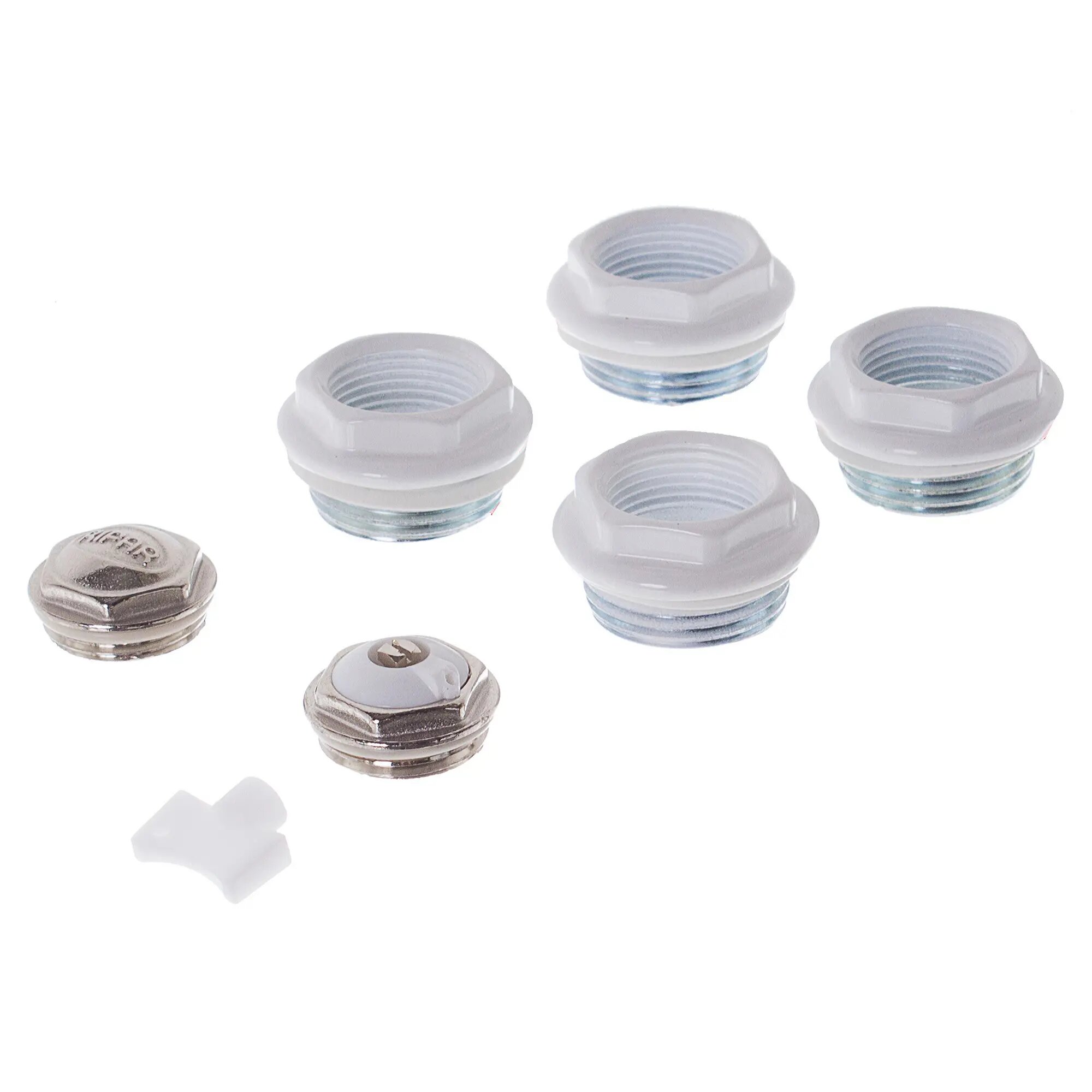 Rifar монтажный комплект для радиатора 3/4 дюйма сталь белый 7 предметов для отопления