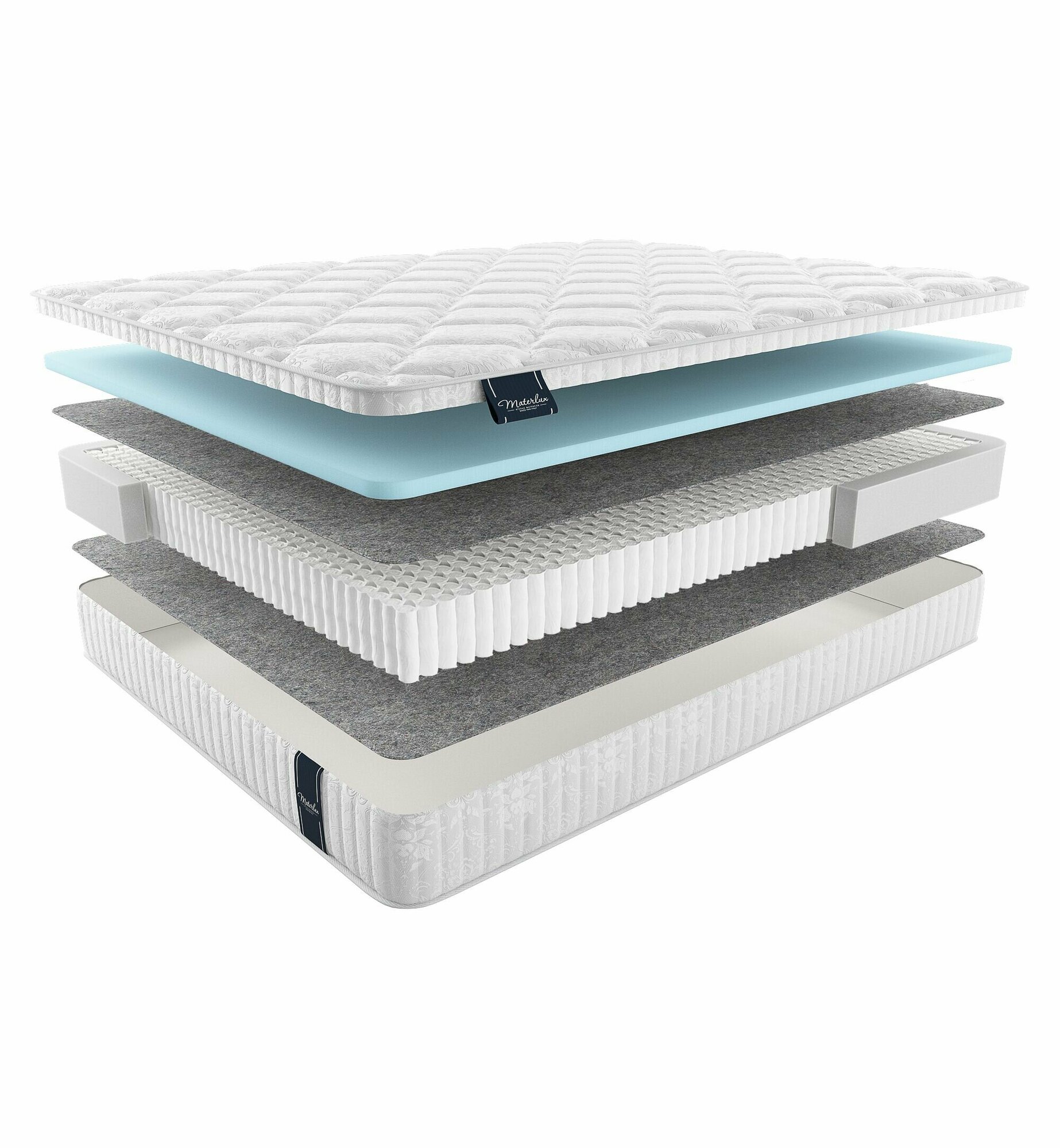 Матрас Materlux Santerno Multi 165х190 серии Light высота 17 см анатомический средней жесткости Независимые пружины