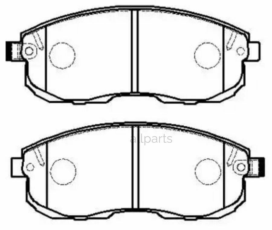 HSB HP5126 Колодки тормозные дисковые передн NISSAN: MAXIMA 95- \ MITSUBISHI: L200 96-