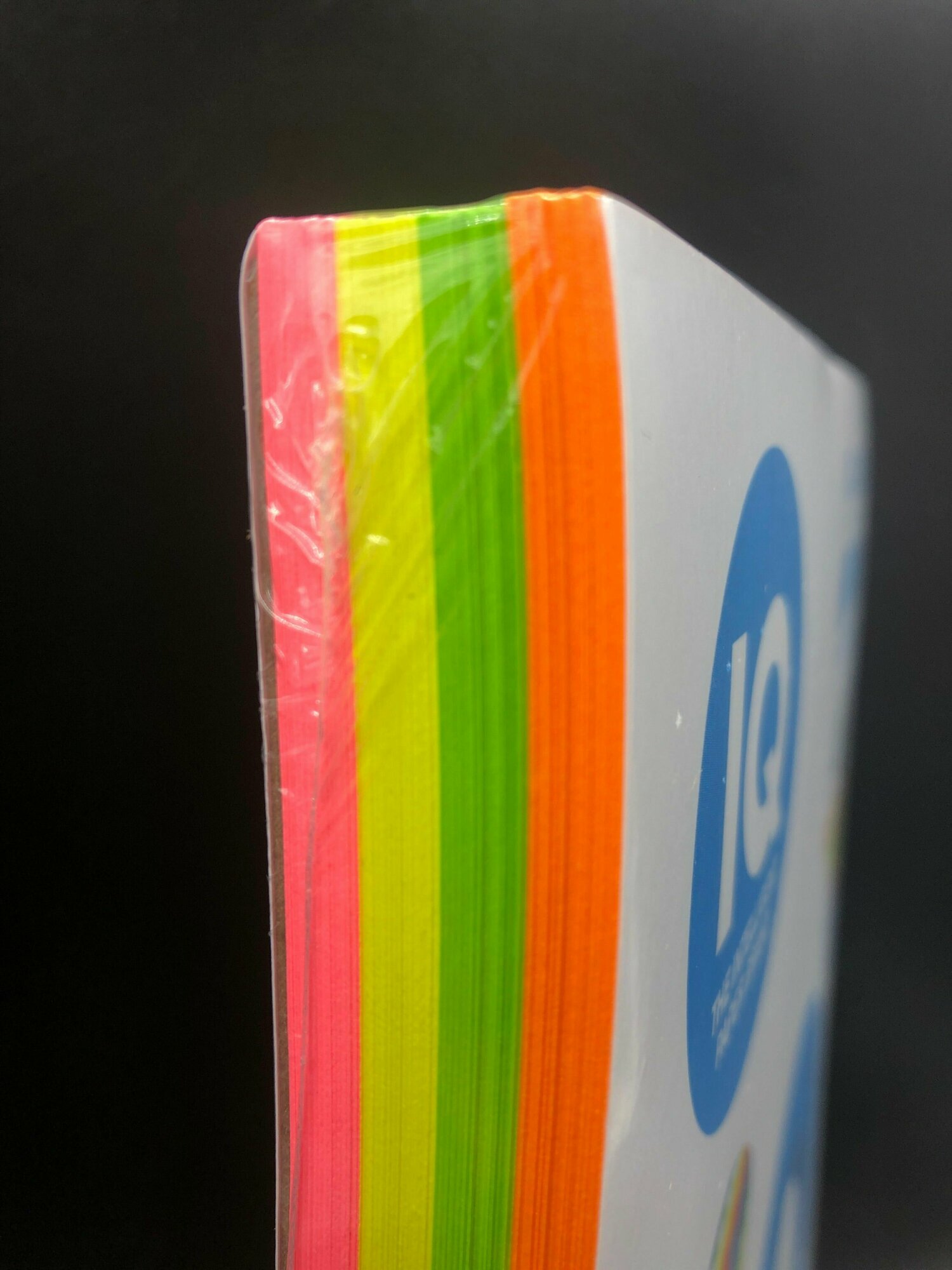 Бумага цв. IQ COLOR RB04 Neon Mix (А4,80г 4 неоновых цв. по 50л.) для всех видов принтеров и творчества, 4 цвета тонированной двусторонней бумаги по 50л, в фирменной коробке Драйв Директ