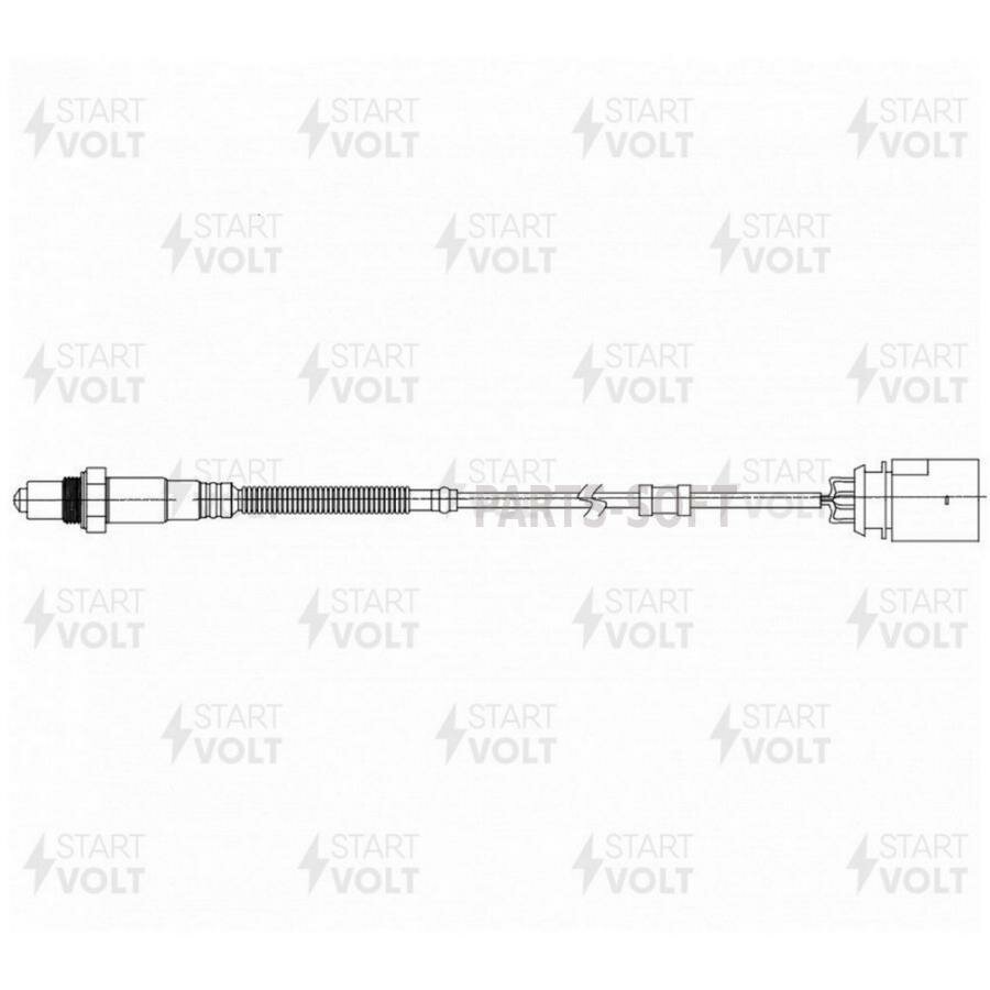 Датчик кисл для ам VAG Octavia 96Golf IV 97 14i 590 мм после кат VSOS 1938 STARTVOLT арт. vsos1938