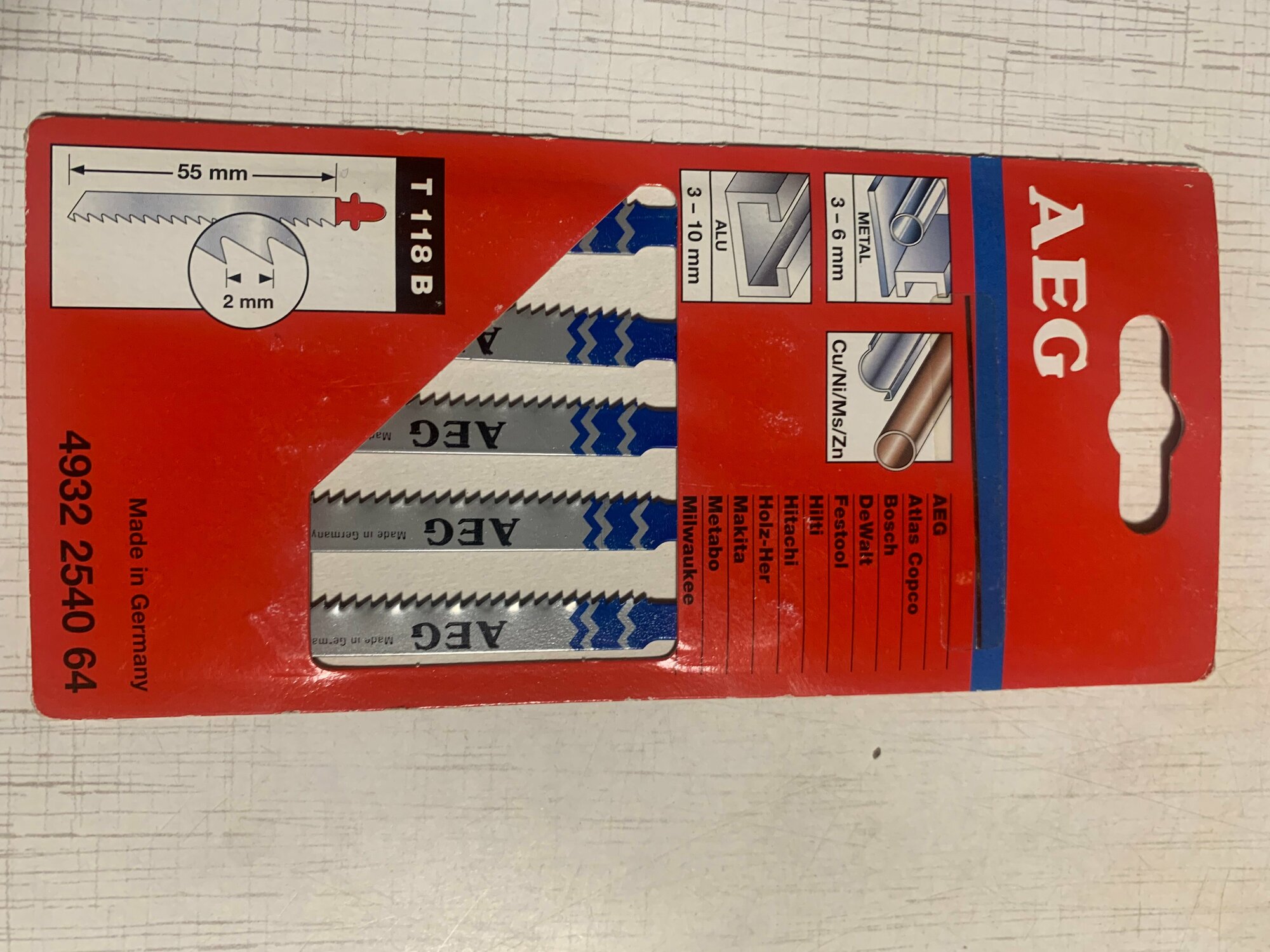 Пилка для металла AEG T118 B