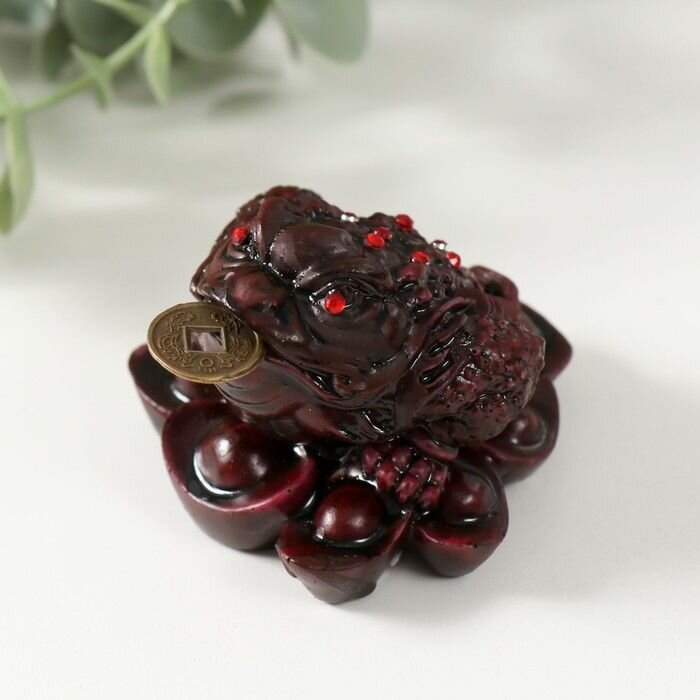 Нэцке КНР "Жаба на слитках", под дерево, 4,5 см