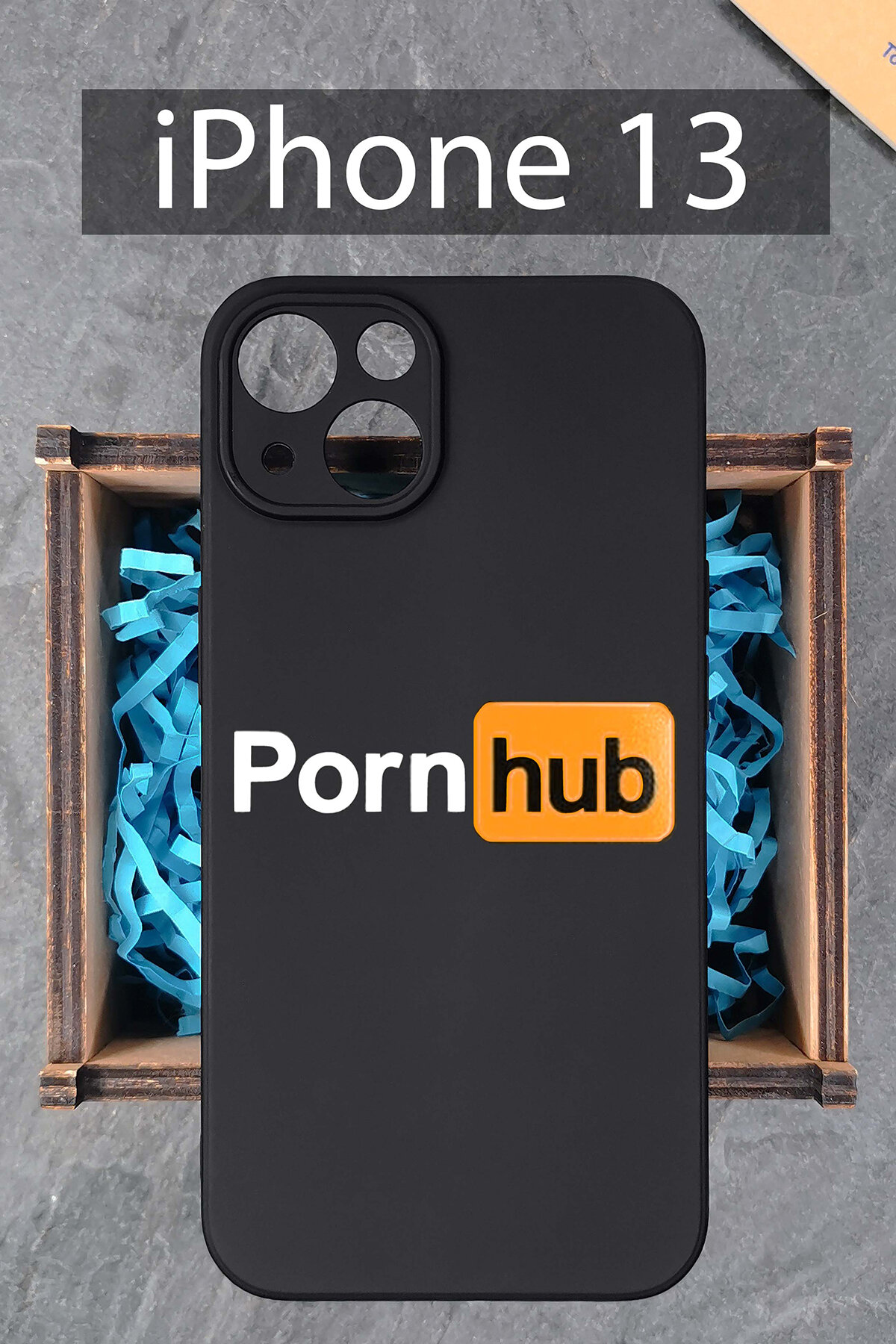 Силиконовый чехол с принтом Видеохостинг для iPhone 13 / Айфон 13