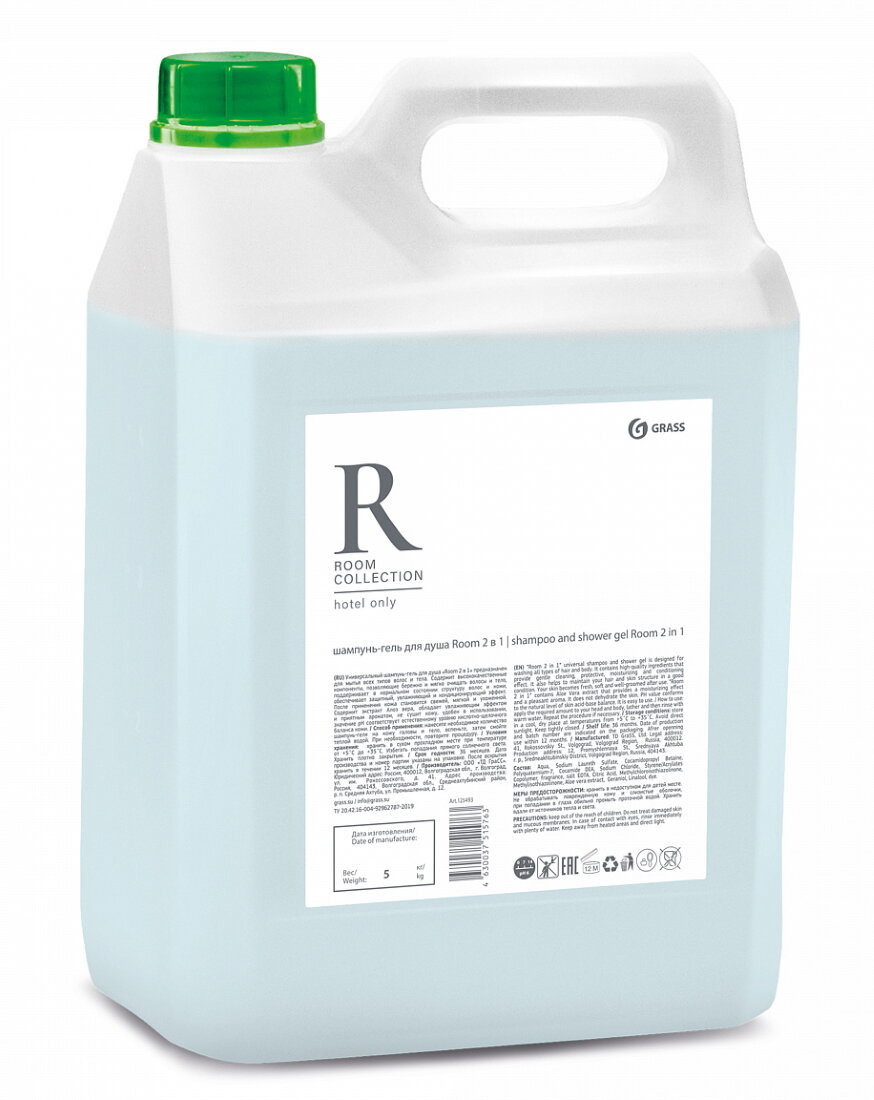 GraSS Шампунь- гель для душа Room 2 в 1 5л
