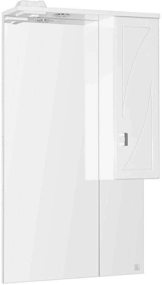 Зеркальный шкаф 60x104,6 см белый глянец R Style Line Лана СС-00002254