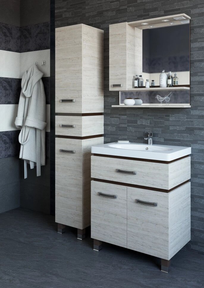 Комплект мебели венге/орегон 70 см Sanflor Техас C0000001979 + UM-COM70/1 + C0000001974